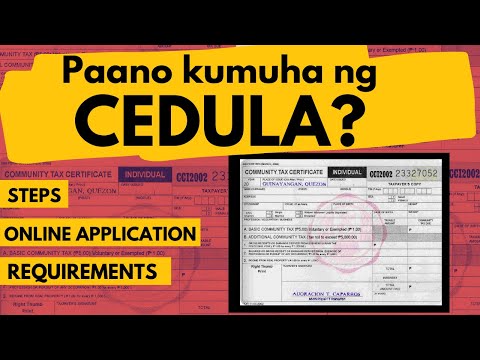 Paano kumuha ng CEDULA ONLINE? Requirements, Validity, Steps -- Community Tax Certificate