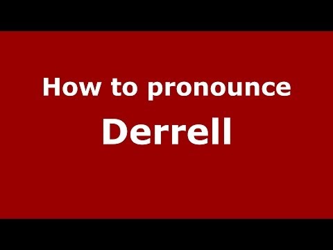 How to pronounce Derrell (French/France) - PronounceNames.com