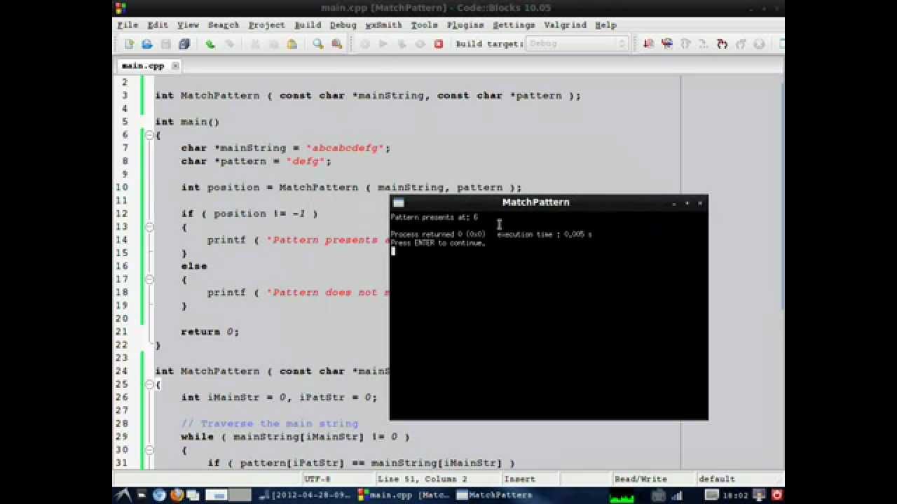 Pattern Matching Algorithm ( Linear timed 2)