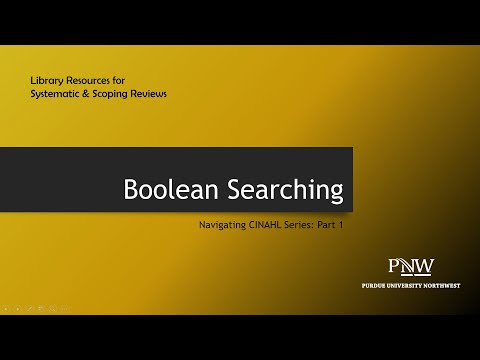 Boolean Searching