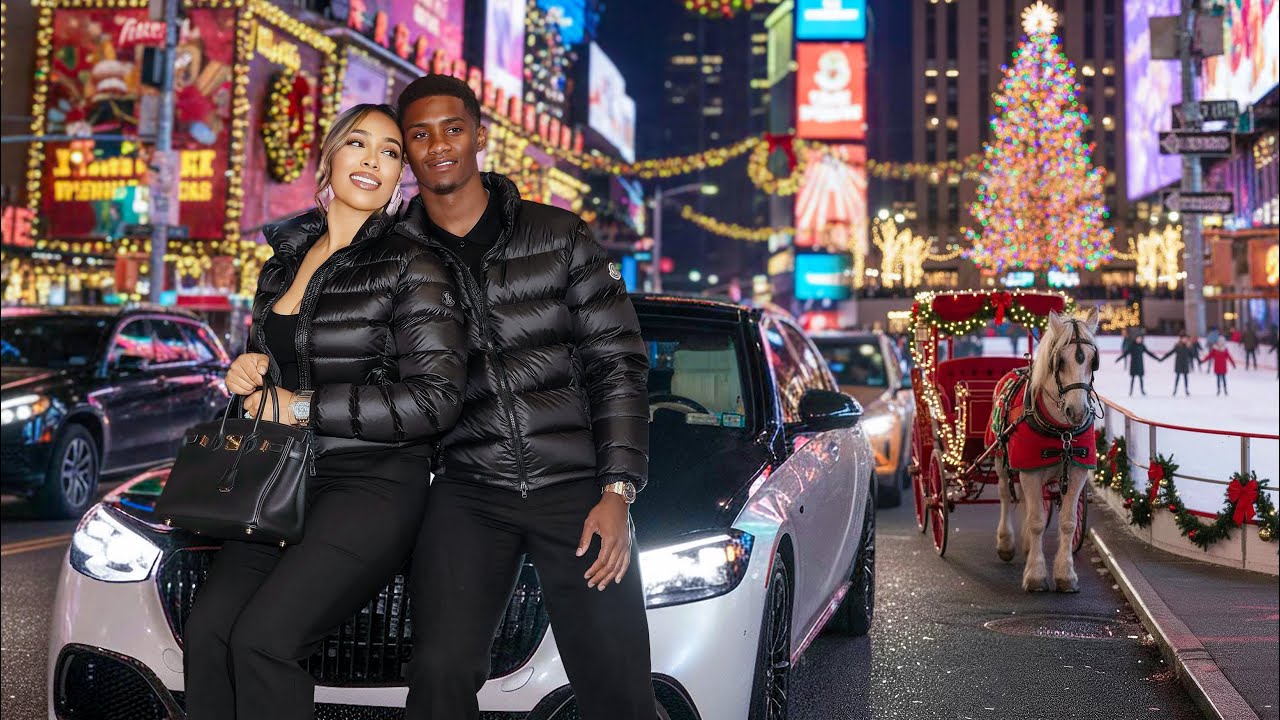 NYC VLOG| Dinner Date Night, Visiting Rockefeller Center, Time Square + more! |Vlogmas Day 21