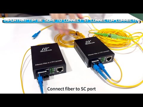 Dual SC Single Mode Fiber Media Converter Installation Guide