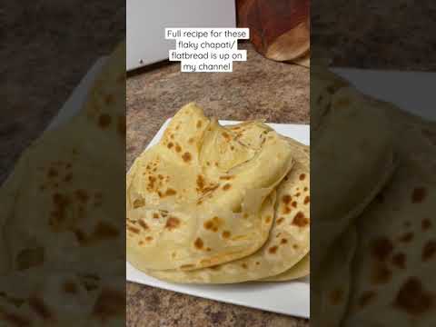Soft layered chapati|flatbread|roti #shorts #youtubeshorts #chapati