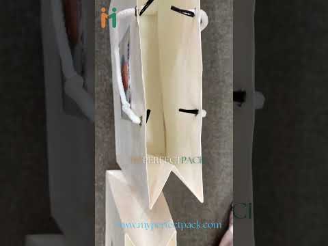 Paper Bag with Customized Label sticker || Digital Print || Myperfectpack