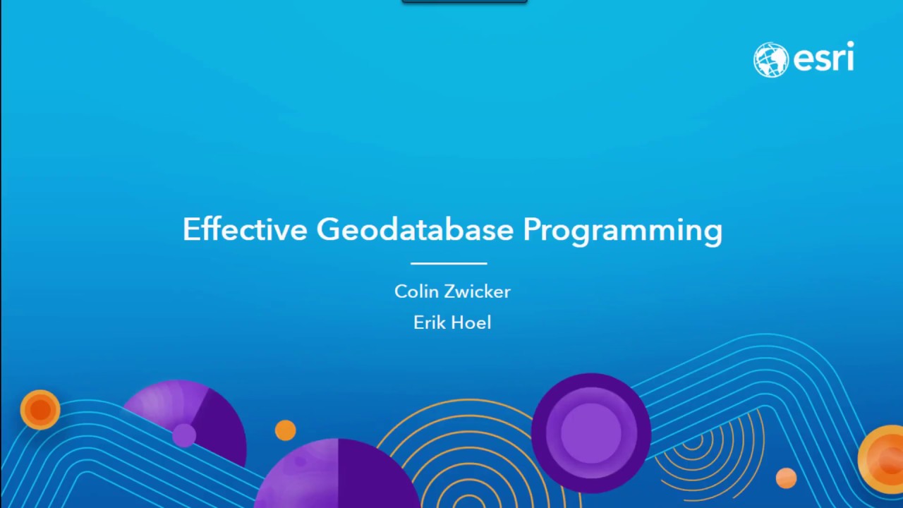 Effective Geodatabase Programming