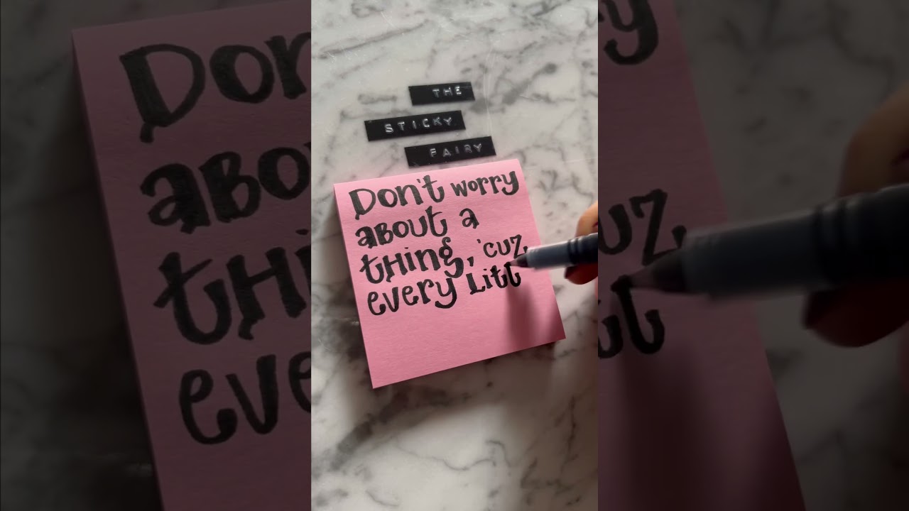 15 seconds of FEEL GOOD 💕 Post it note quote 💌