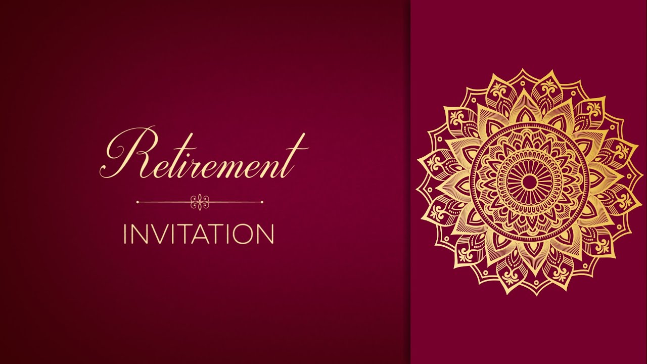 Retirement Invitation Video For WhatsApp | Digital E-card