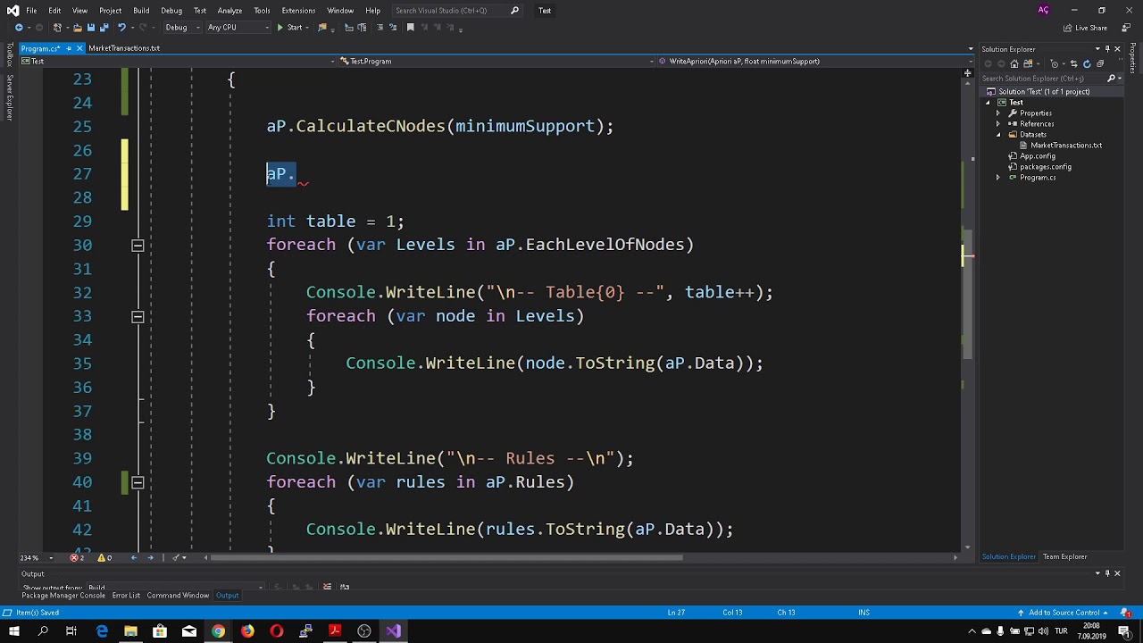 C# Apriori Algorithm Package