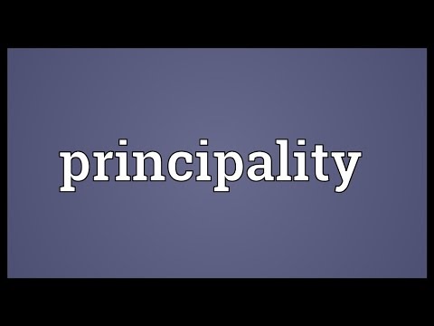 Principality Meaning