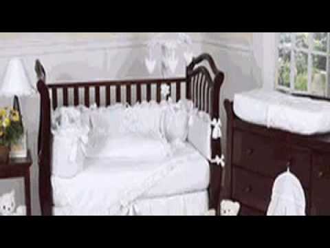 White Eyelet Baby Girl Crib Bedding Set by JoJo Designs