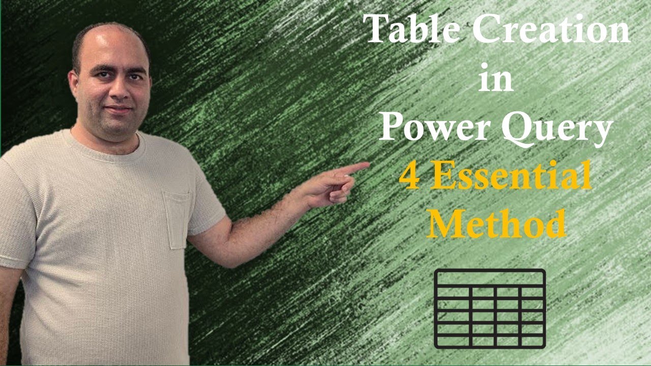 Mastering Table Creation in Power Query: 4 Essential Methods