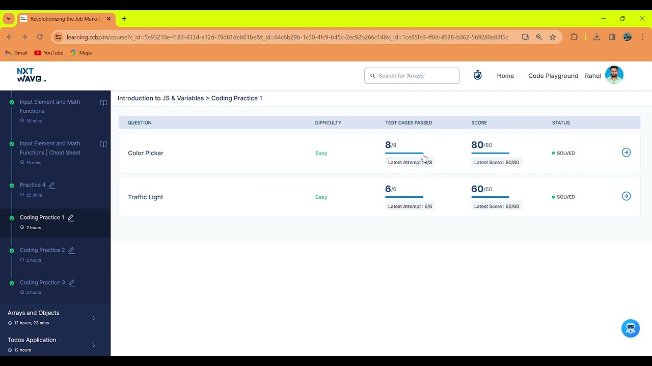 Introduction to JS & Variables | Coding Practice 1 Answers | JavaScript | NxtWave | CCBP 4.0