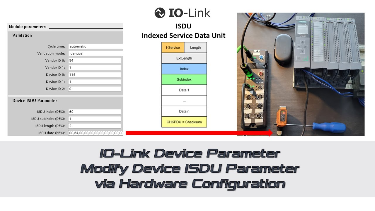IOLK06. A Method to Modify ISDU Parameter for IO-Link Device