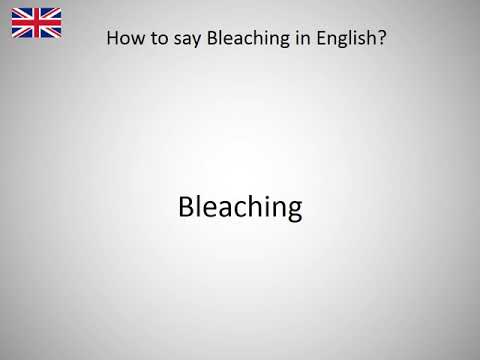 How to say Bleaching in English?