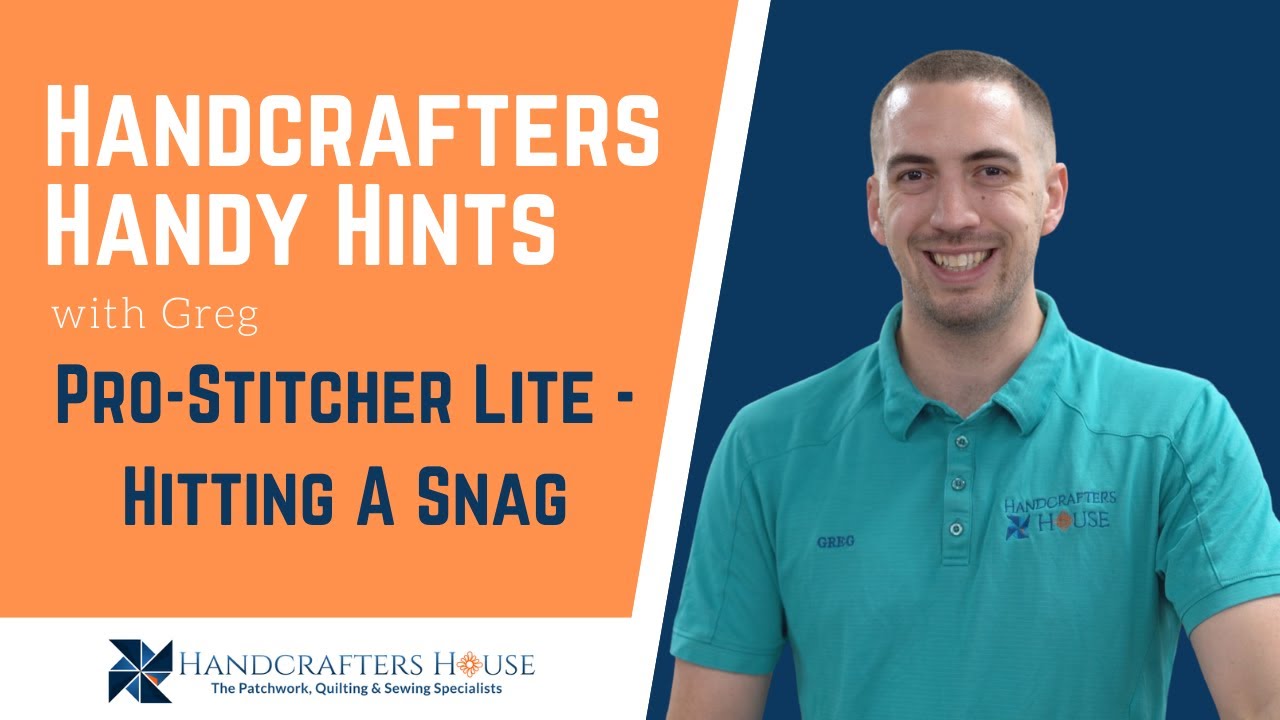 Handi Quilter Moxie Pro-Stitcher Lite - Hitting a Snag