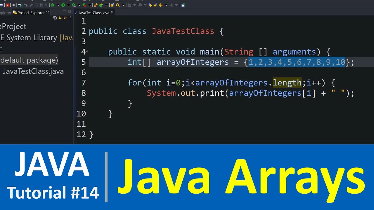 Java Tutorial #14 - Arrays in Java Programming - Java Arrays