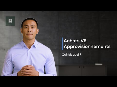 Achats VS Approvisionnements