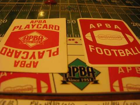 APBA Football Master Game (Example 1) | Oguard62