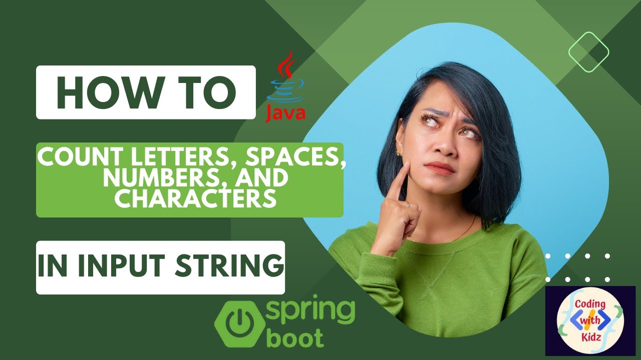 Java Program Tutorial: Count Letters, Spaces, Numbers, and Characters in Input String