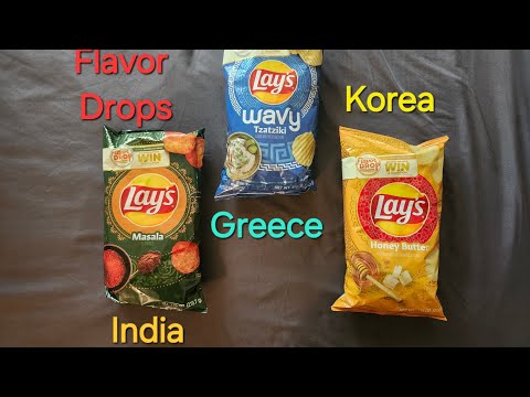 Lay's USA • Masala, Tzatziki, Honey Butter • International Flavor Drops