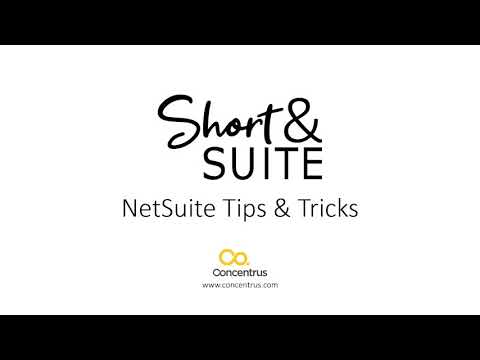 NetSuite Training: Short & 'Suite: Modify Subsidiary Hierarchy
