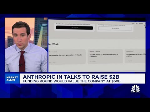 Anthropic in talks to raise $2B