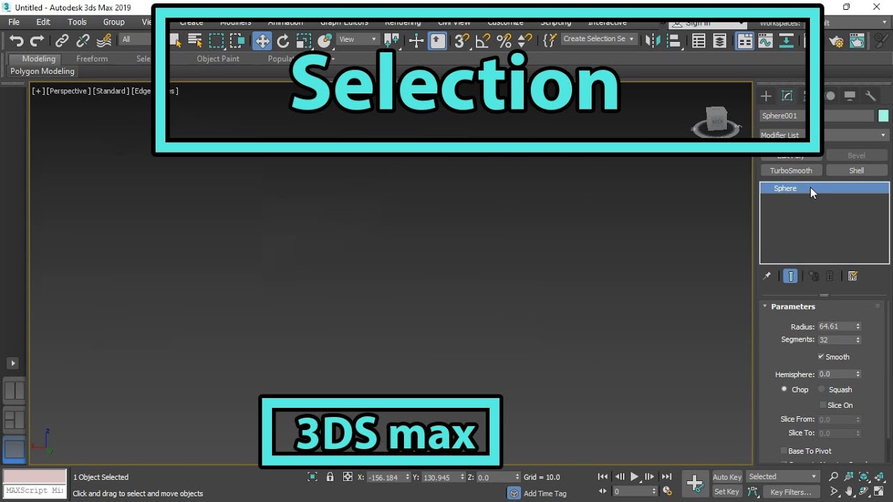 Selection  | 3ds max tutorial | study Edutech | Hindi Tutorial