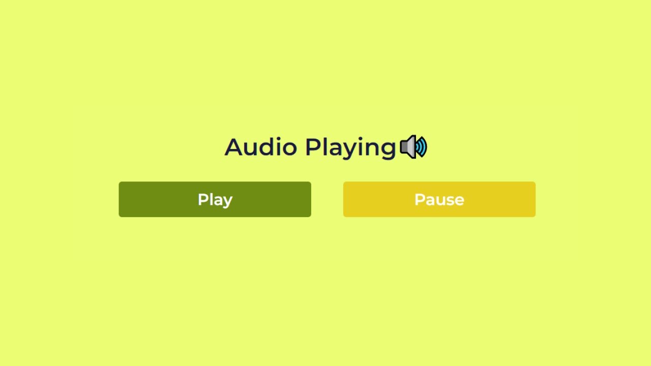 How to Play Sound on Button Click in HTML and Javascript | Demo