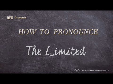 How to Pronounce The Limited (Real Life Examples!)
