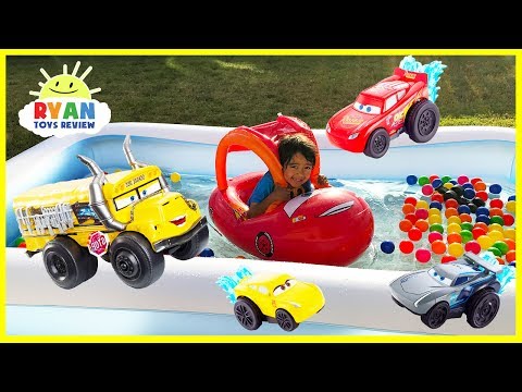 Disney Cars 3 Toys Lightning McQueen Kids Swimming Pool with Ball Pits ...