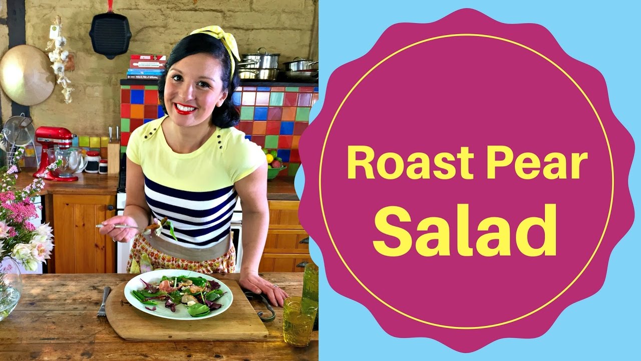 Roast Pear & Blue Cheese Salad // Pears // The Gardenettes