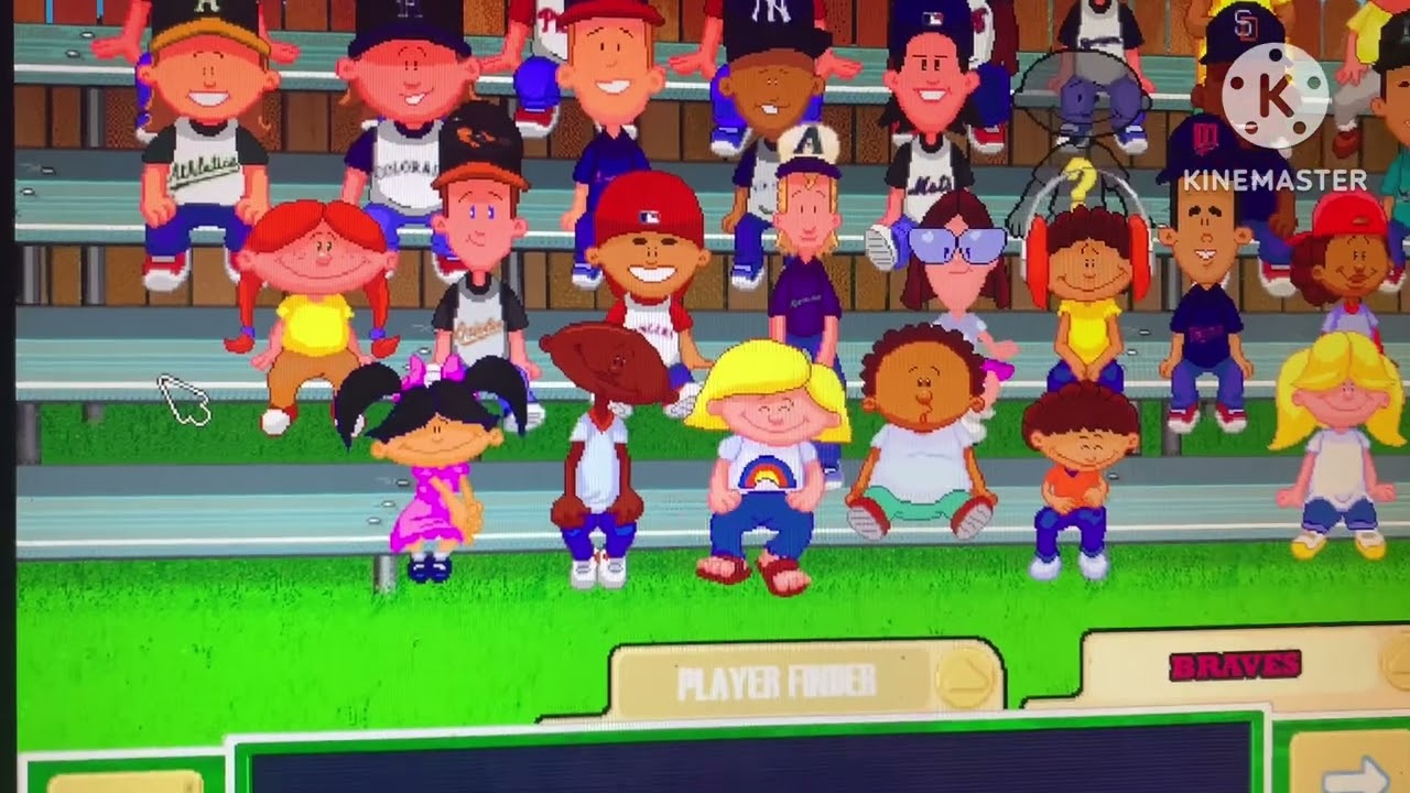 Backyard baseball 2001 wheel of names for field, team, and players