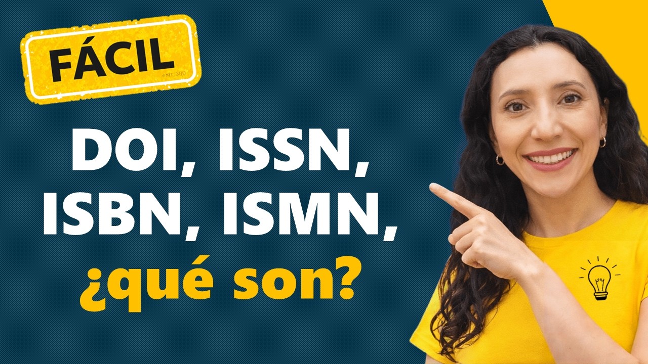 ¿Qué significa ISBN, ISSN, DOI, etc.? 🙀 ¡Identificadores bibliográficos! - Investigar es fácil 😎