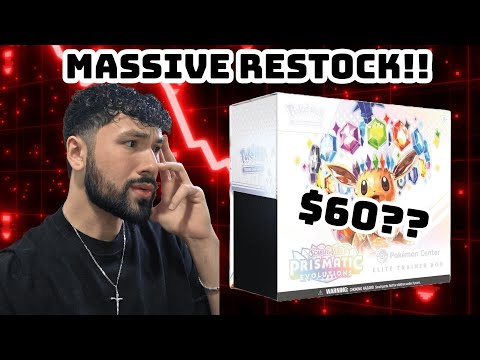 MASSIVE Prismatic Evolutions Pokémon Center ETB RESTOCK! Should You Sell?