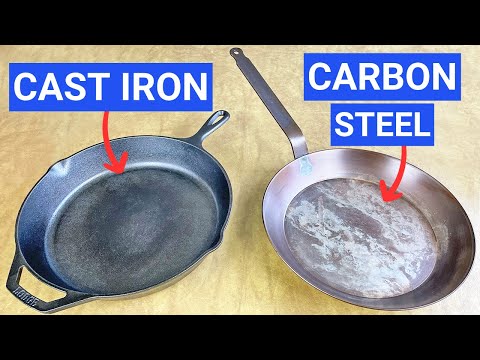 Cast Iron vs. Carbon Steel Skillets: 6 Key Differences to Know Before You Buy