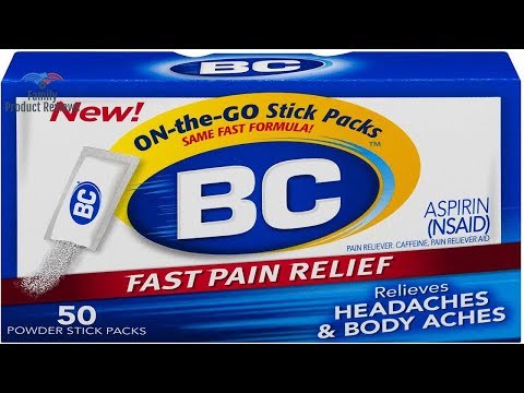 BC Powder Fast Pain Relief Aspirin nsaid & Caffeine 50 Count
