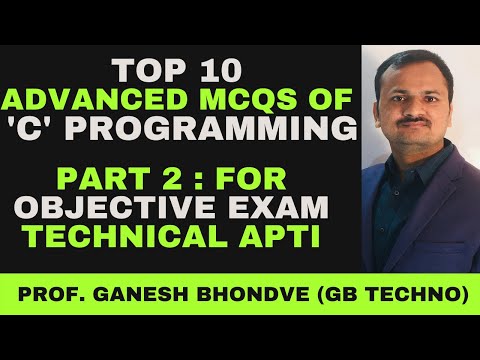Part-2 C advanced mcq questions and answers | Output finding | technical aptitude test | GB Techno