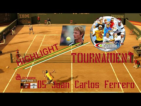 05 Juan Carlos Ferrero | Virtua Tennis 3 | Highlight