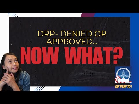 Denied or Approved for DRP? What To Do Next!