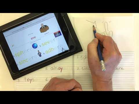 Phonics Digraph "ere" with diphthong sound of "e" and controlled "r"