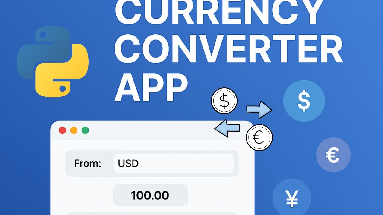 Build a Pro Currency Converter App in Python | PyQt5 Tutorial for Beginners