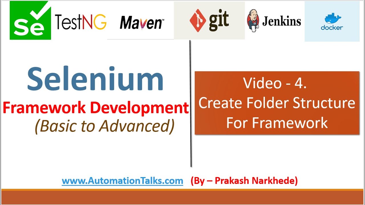 Selenium Framework - Basic- 4. Create folder structure for Hybrid Framework