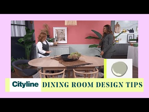 7 design tips to use 'October Mist' in your dining room