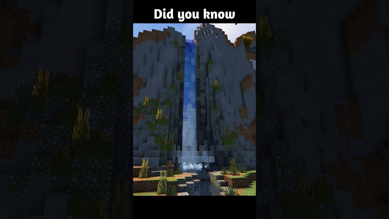 🌊 Incredible Redstone Animated Minecraft Waterfall 🌊