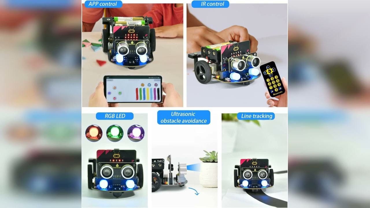 Review: KEYESTUDIO Micro:bit V2 Robot Starter Kit (without Microbit) for Makecode and Python