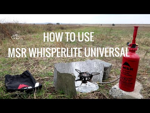 How to use MSR Whisperlite Universal hybrid fuel stove, simple step by step. Best camping stove!