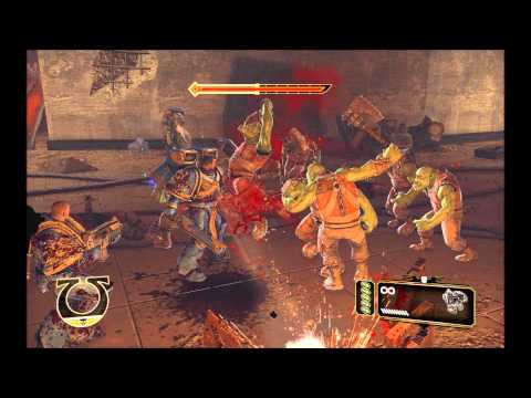 Warhammer 40000 Space Marine Chain Sawing Orks (Maxed Out Settings HD)