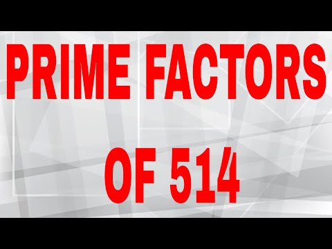 Prime factors of 514|Prime Factorization
