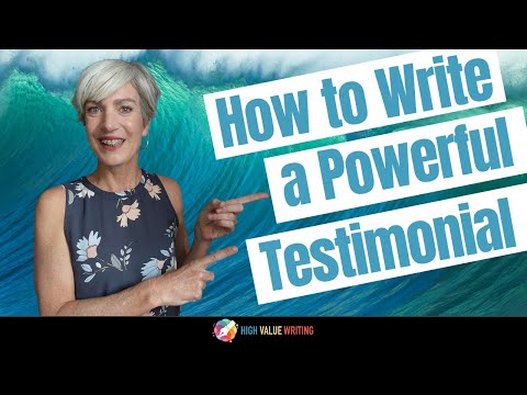 How to Write a POWERFUL Testimonial