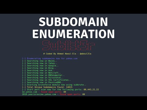 Passive Recon - Subdomain Enumeration With Sublist3r
